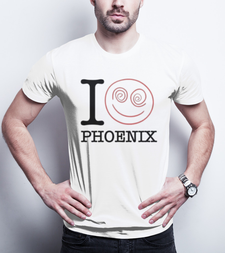 I Love Phoenix Spiral Smile Face T-Shirt