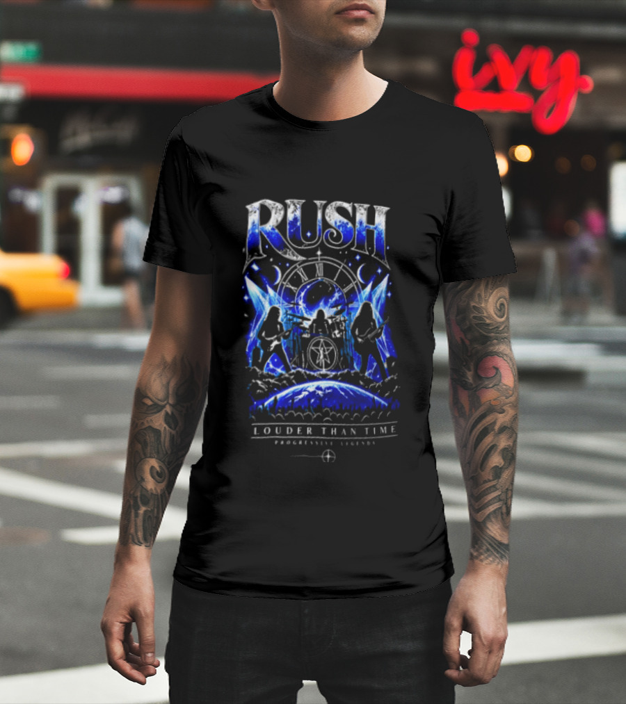 Rush Louder Than Time Closer To The Stars Progressive Legends T-Shirt