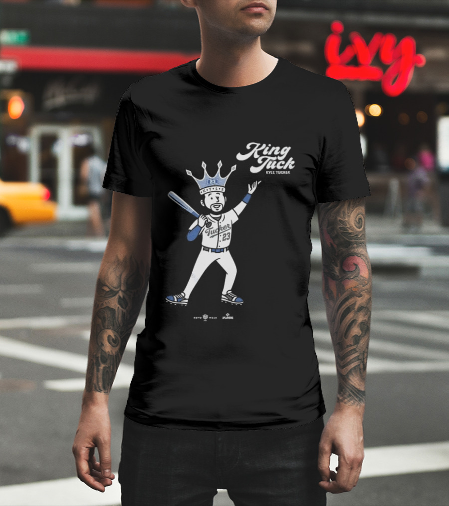 King Tuck Kyle Tucker Baseball 23 Crown Blue T-Shirt