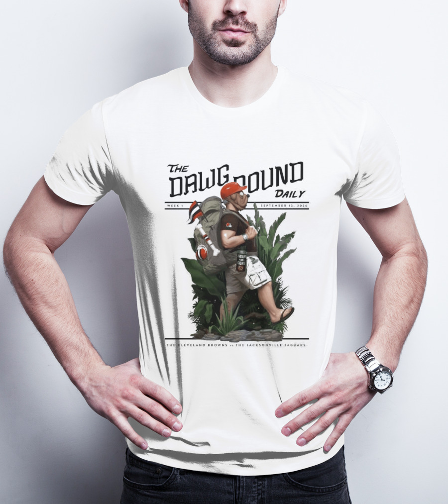 The Dawg Pound Daily September 13 2026 Cleveland Browns Vs Jacksonville Jaguars Week 1 T-Shirt