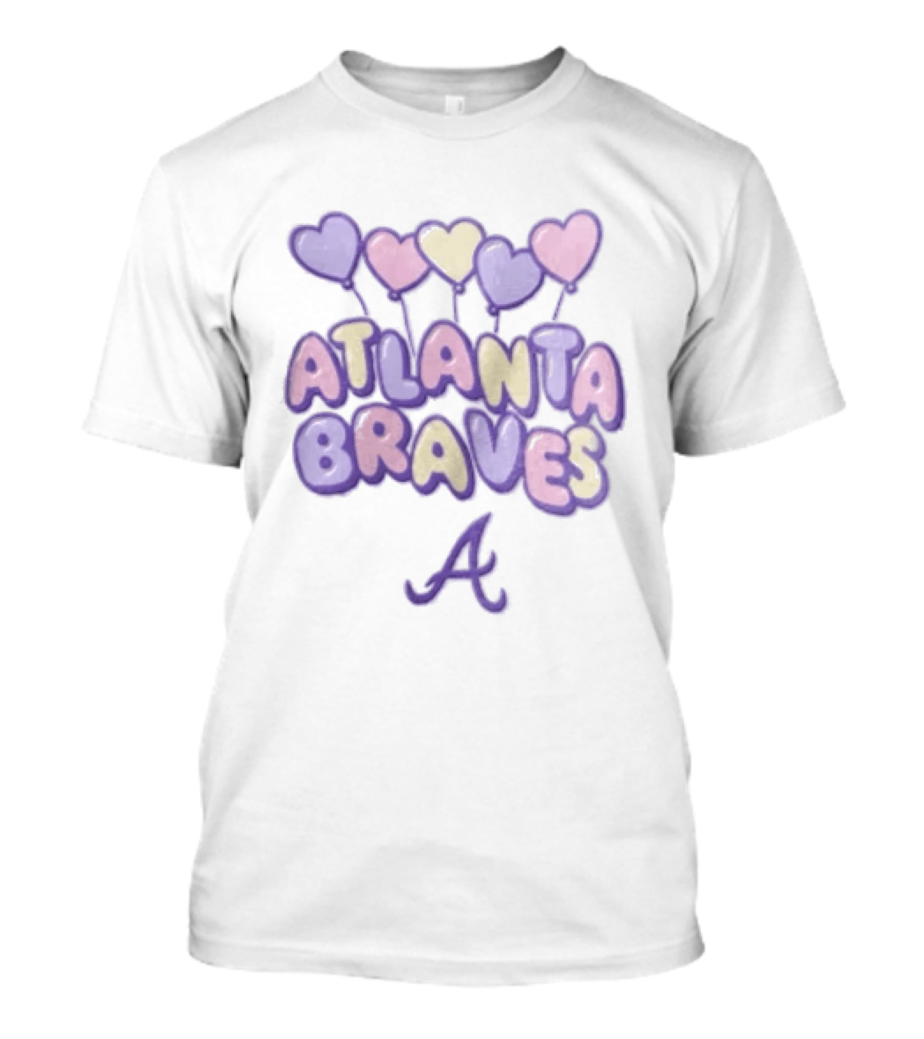 Atlanta Braves Hearts Blooper Fan T-Shirt