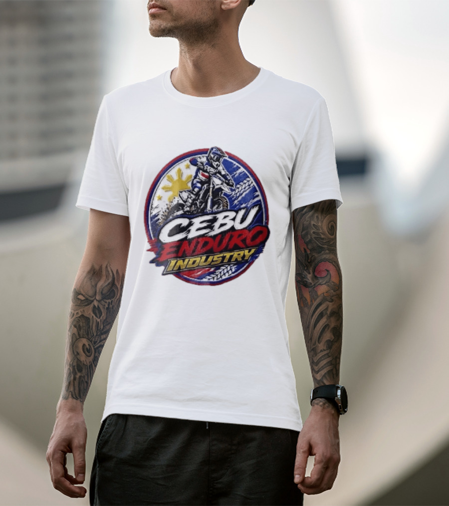 Cebu Enduro Industry Motocross Rider Dirt Bike Philippine Sun Adventure T-Shirt