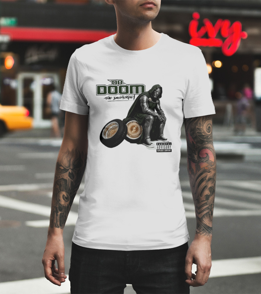 Dr Doom The Documentary Marvel Hip Hop Parental Advisory T-Shirt