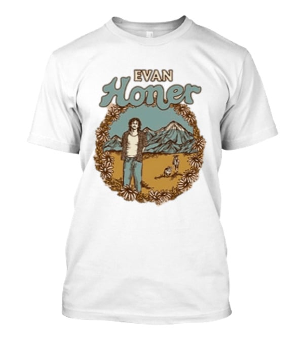 Evan Honer It's An Even Longer Road Tour 2026 Mountain Scene T-Shirt