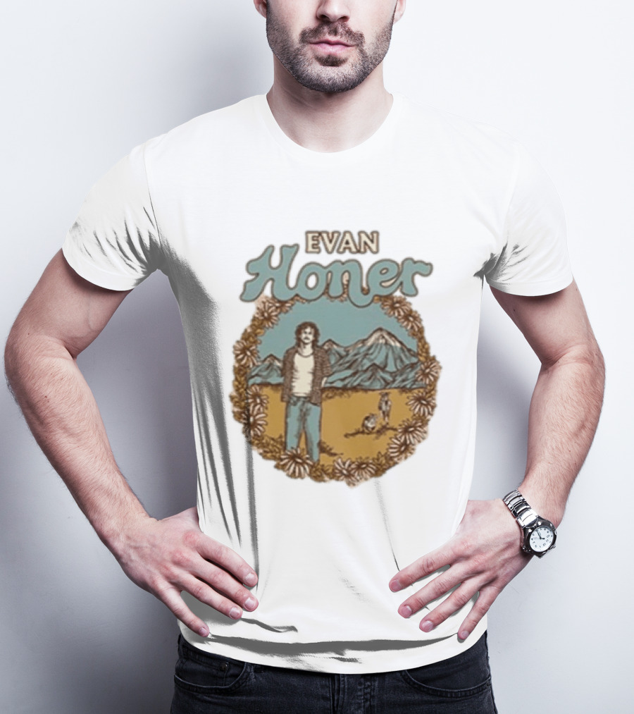 Evan Honer It's An Even Longer Road Tour 2026 Mountain Scene T-Shirt