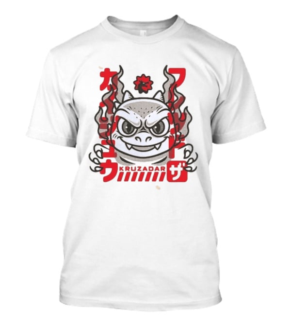 Kruzadar Kaiju Fred Red Anime Monster Japanese T-Shirt