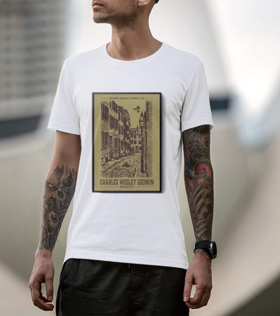 Roadrunner Boston MA September 12 2026 Charles Wesley Godwin With Lily Fitts T-Shirt