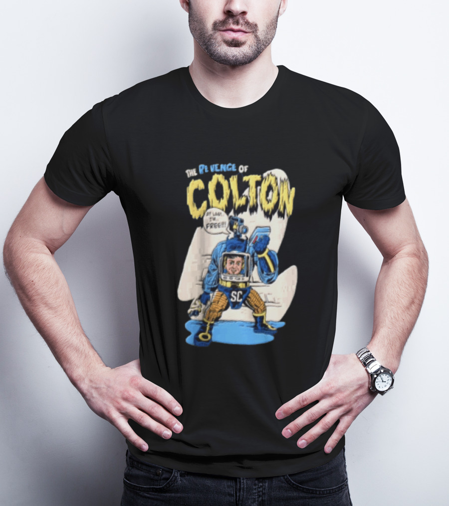 The Revenge Of Colton At Last I Am Free SC Robot Camera Head Video T-Shirt