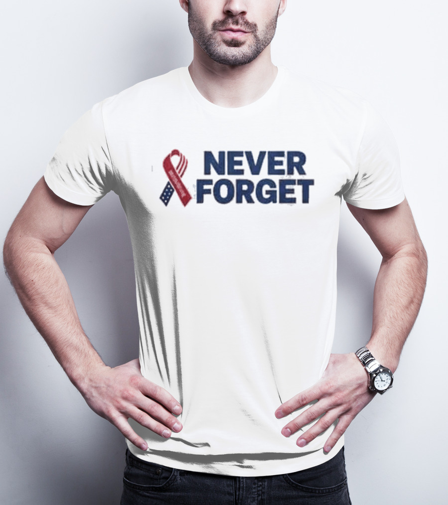 Dallas Cowboys Never Forget Ribbon Patriotic T-Shirt