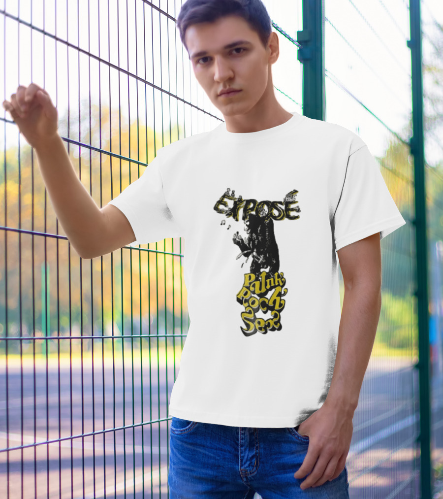 Expose King Kong Punk Rock Sex Gorilla Holding Woman T-Shirt