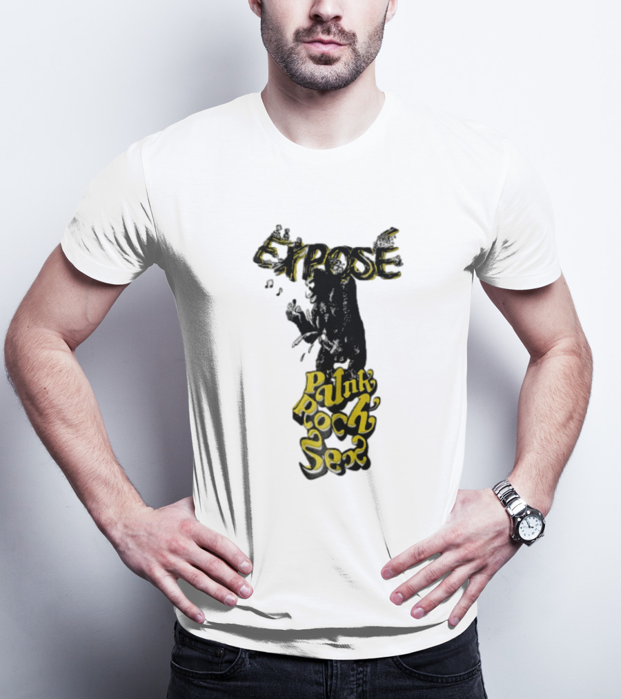 Expose King Kong Punk Rock Sex Gorilla Holding Woman T-Shirt