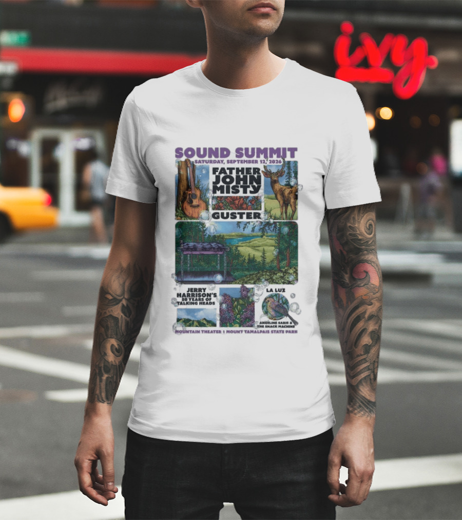 Sound Summit 2026 Father John Misty Guster Marin County MD September 12 Mountain Theater T-Shirt