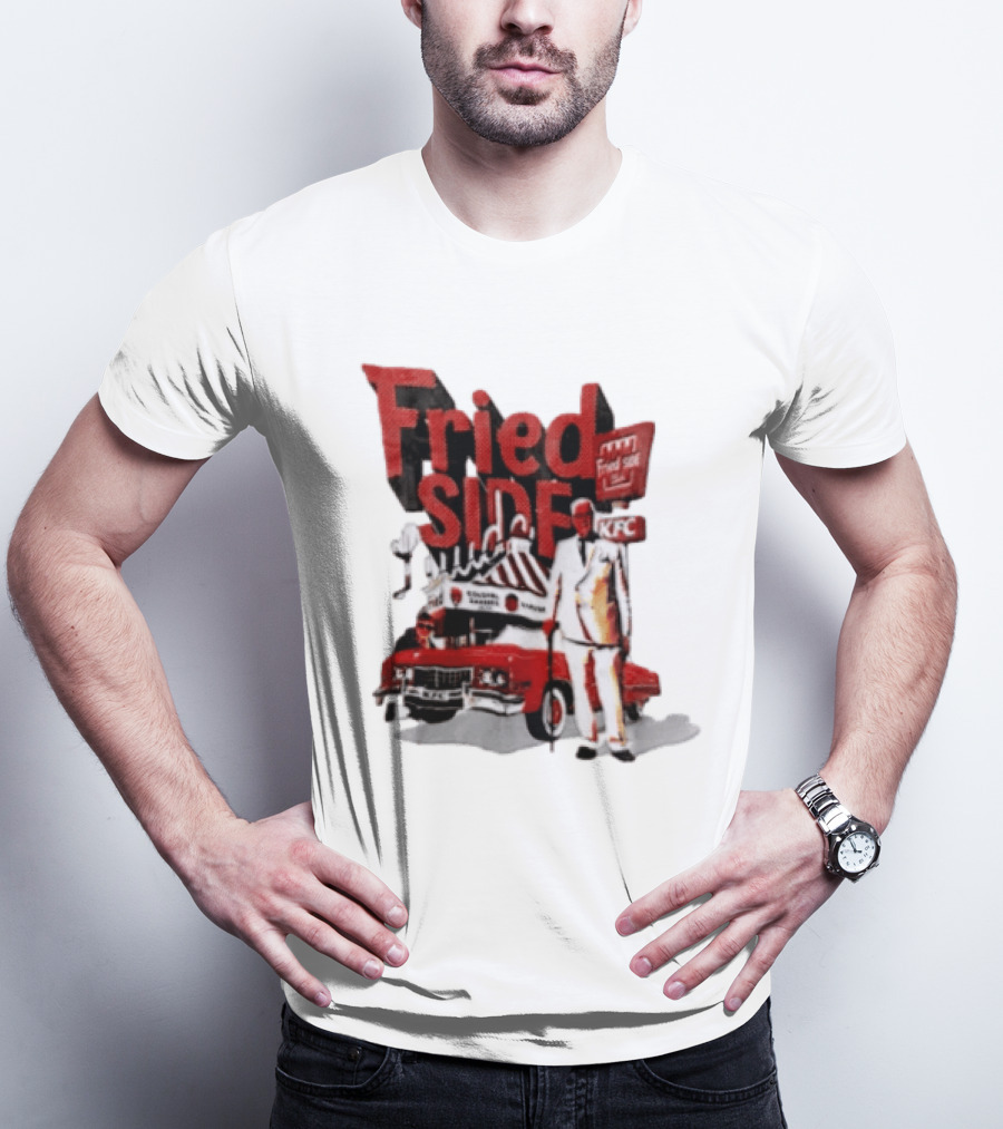Fried Side Club KFC Colonel Sanders Kentucky Fried Luude Car T-Shirt