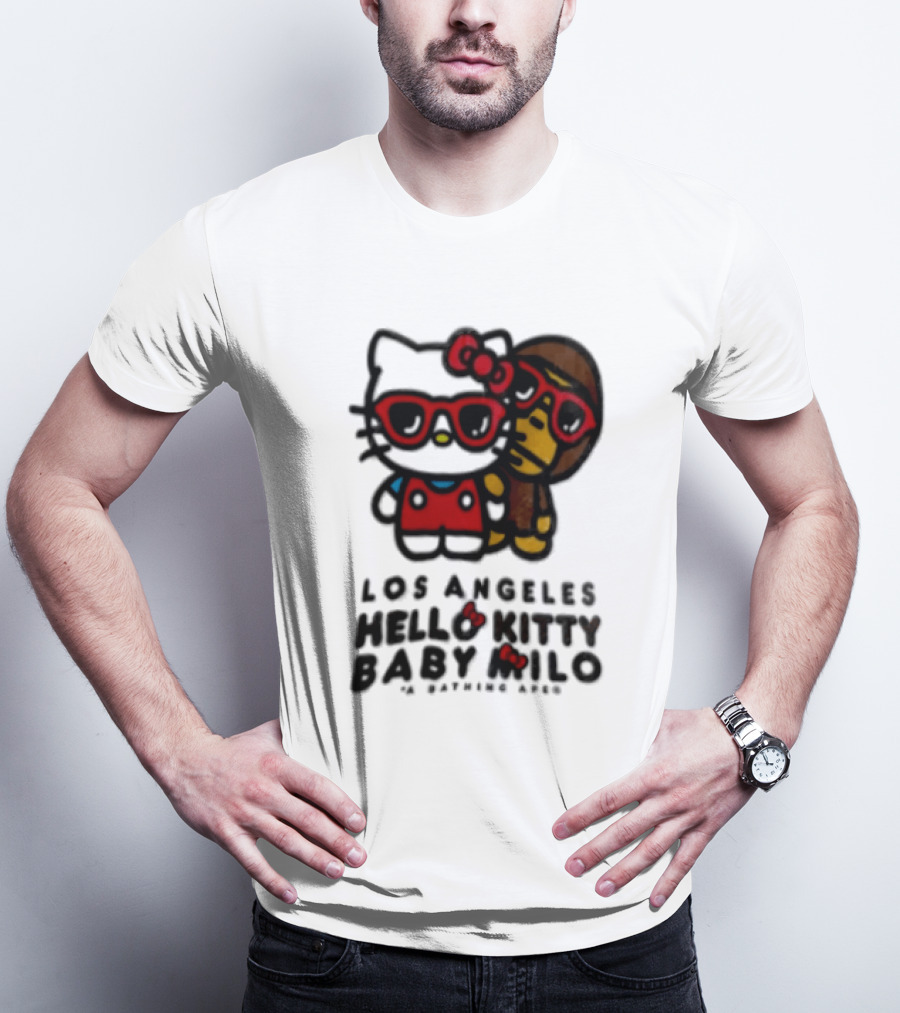 Los Angeles Hello Kitty Baby Milo A Bathing Ape Collaboration T-Shirt
