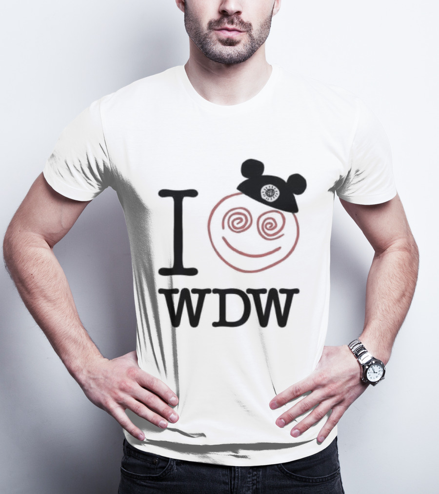 I Love WDW Smiley Face With Mouse Ears Lostbrostradingco T-Shirt