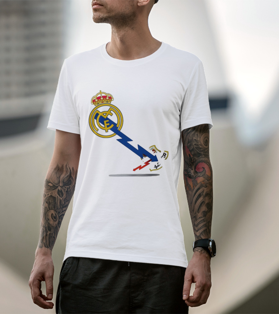Real Madrid CF Lightning Strike Emblem MCF T-Shirt