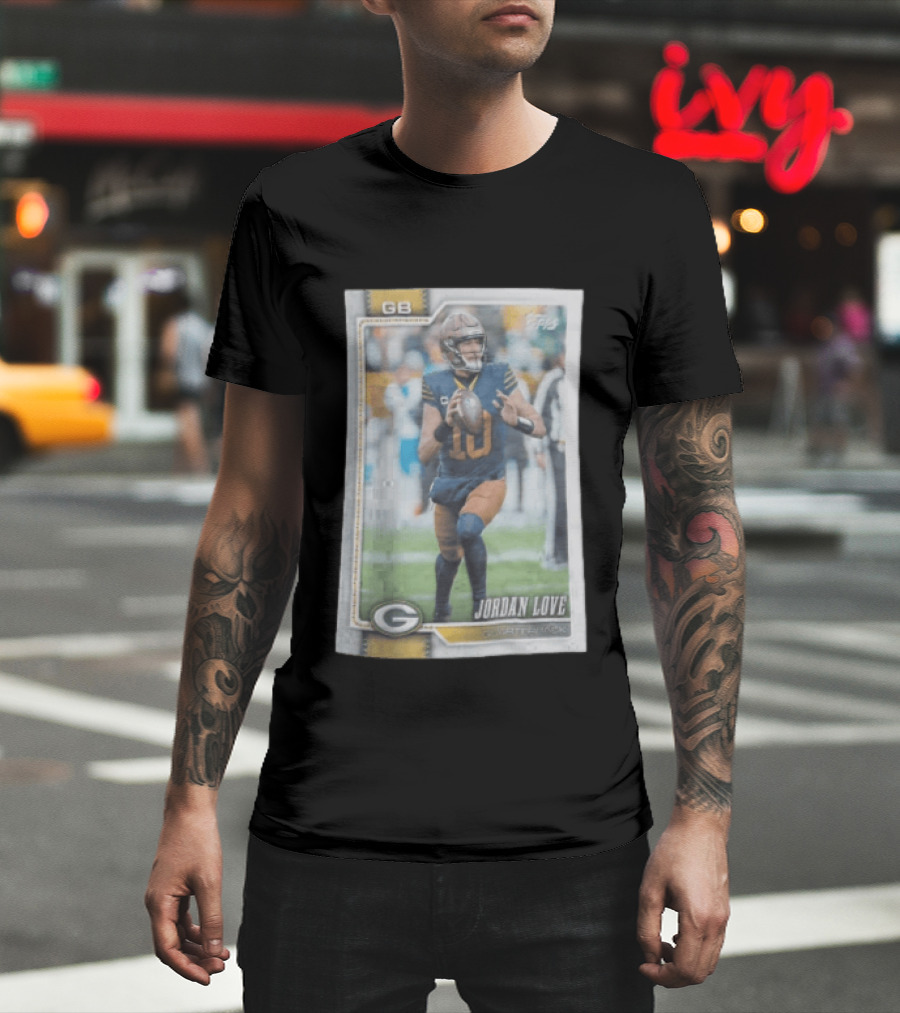 2026 Topps Jordan Love Packers GB Football Card T-Shirt