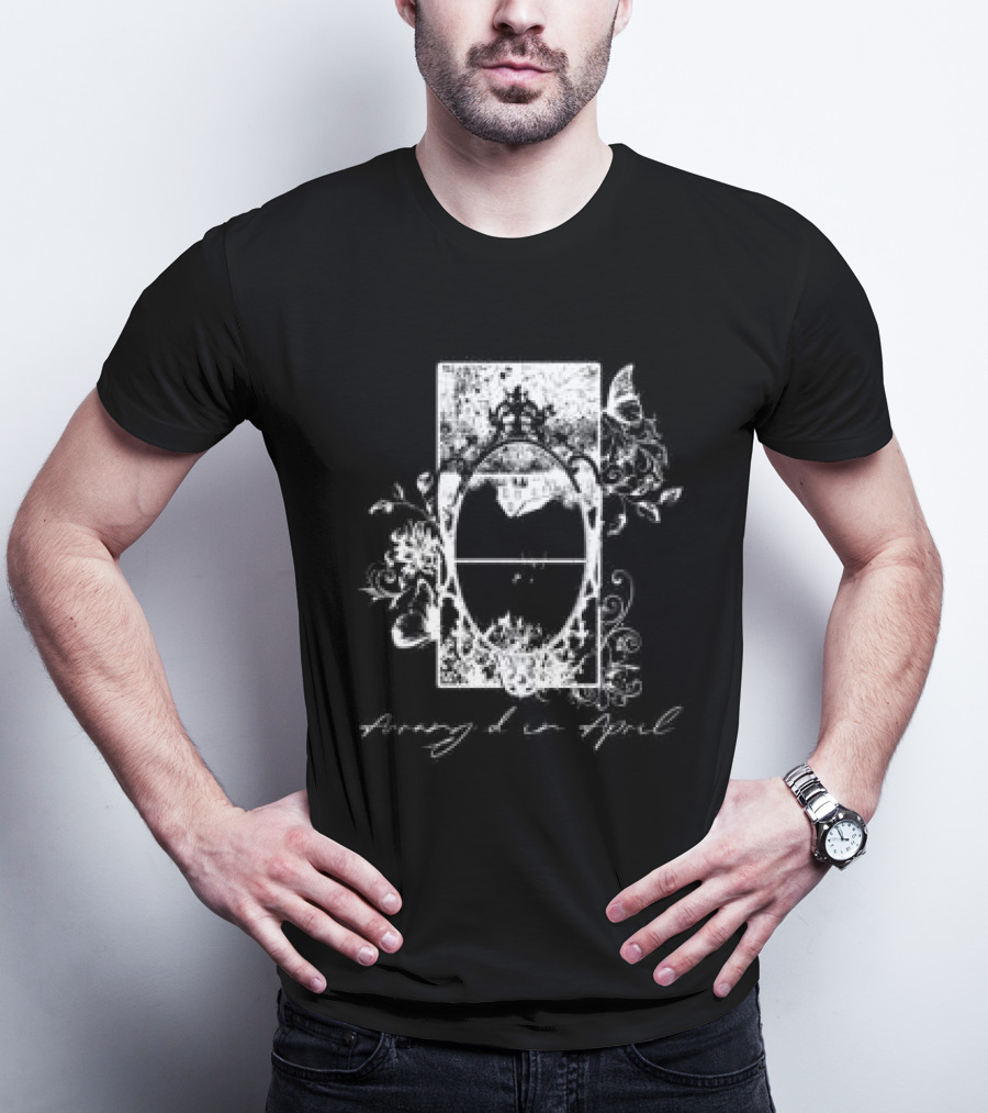 Arranged In April Store Mirror Floral Frame T-Shirt