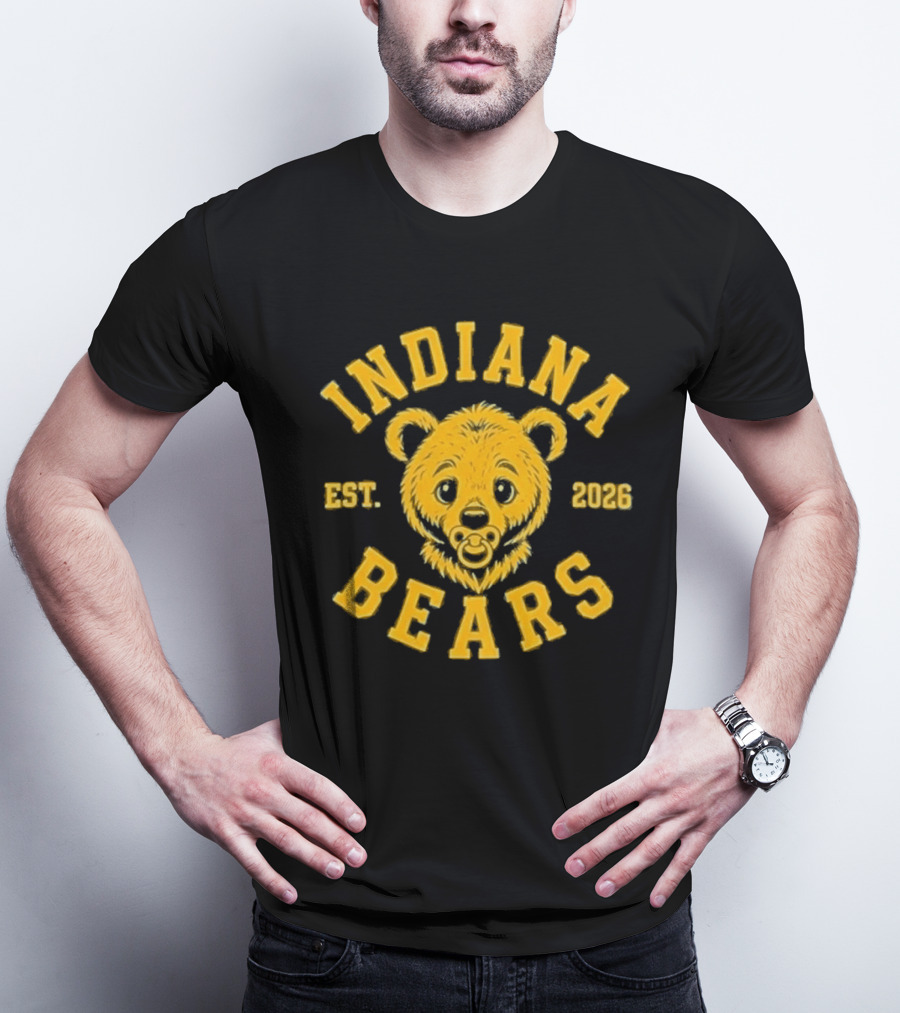 Indiana Bears Est 2026 Bear Mascot Fan Gear T-Shirt