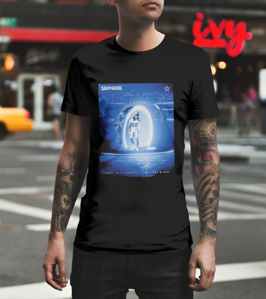 Seatgeek Dallas Vs New York Giants MetLife Stadium September 13 2026 24 Hrs Countdown T-Shirt