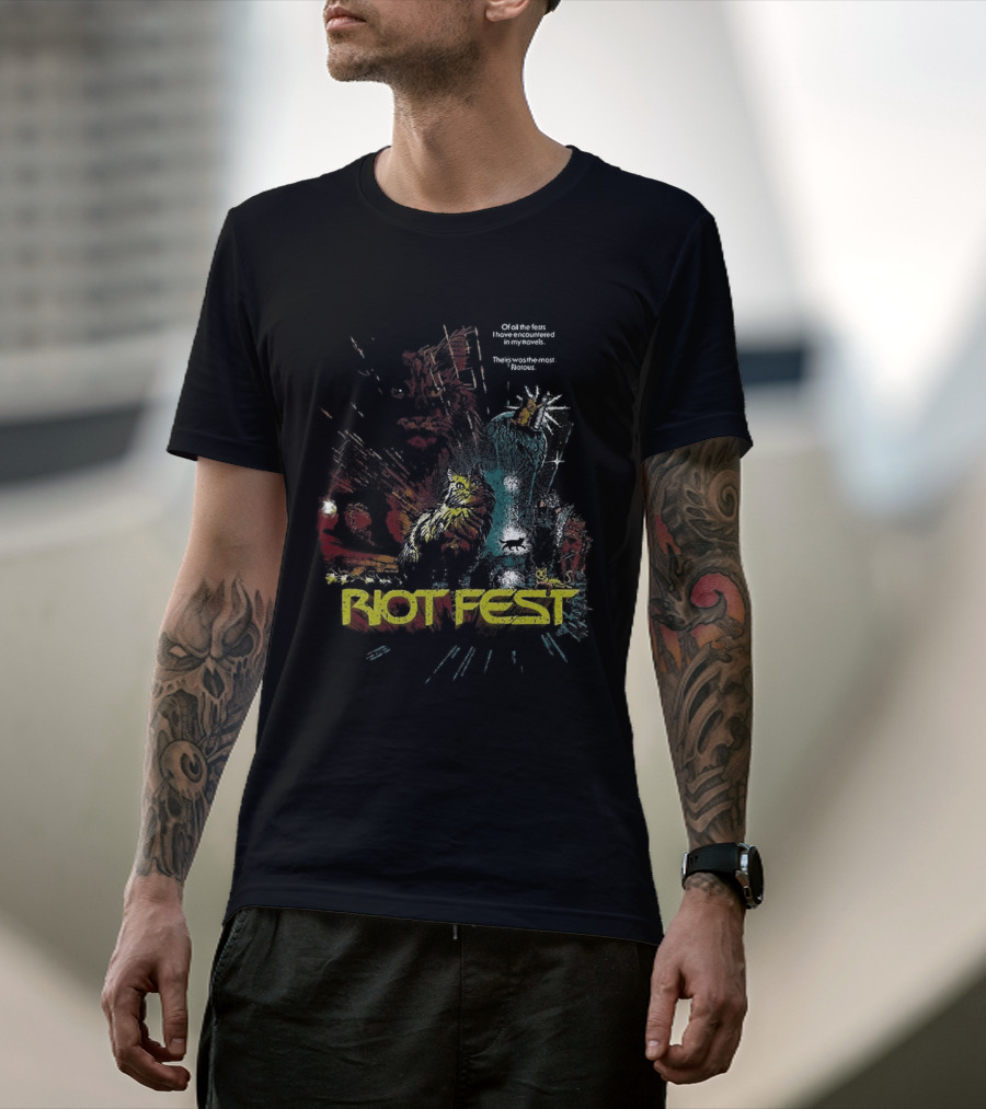 Riot Fest 2026 Chicago Douglass Park September 18 20 Wrath Of Cats Lineup T-Shirt