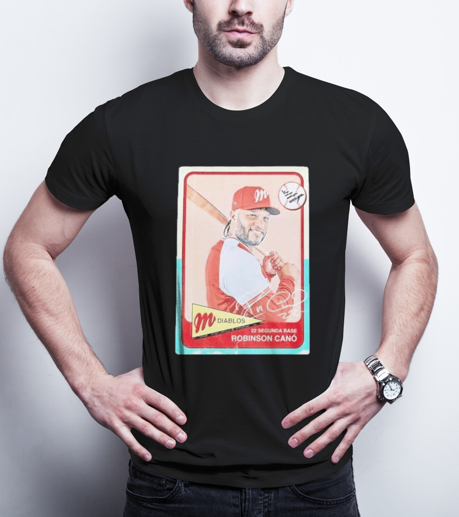 Robinson Canó Diablos Rojos Del México Paper Planes Baseball Segunda Base T-Shirt