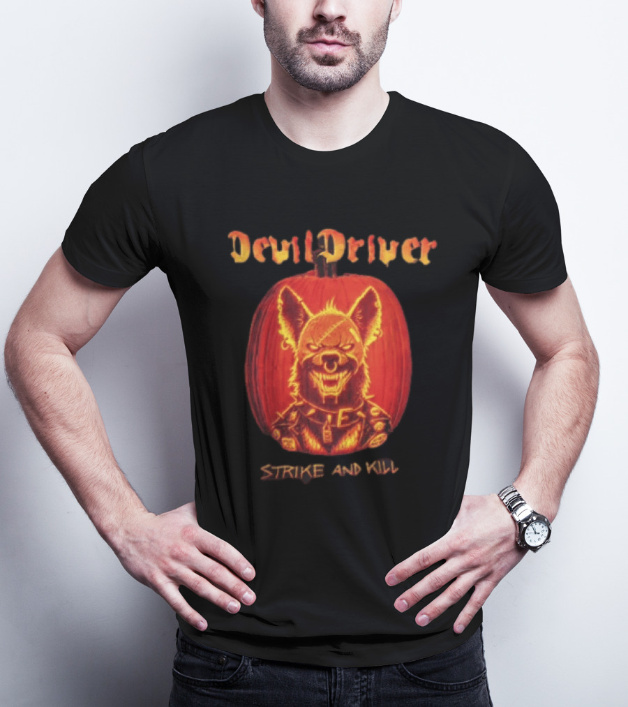 DevilDriver Strike And Kill Halloween Pumpkin T-Shirt