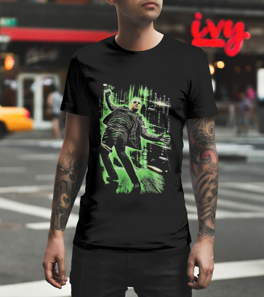 Solo Sikoa Dodging Pew Pew Pew Warning Shots T-Shirt