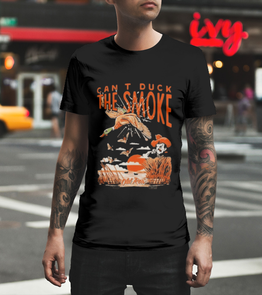 Oklahoma State Cowboys Can't Duck The Smoke Vintage Old Row T-Shirt