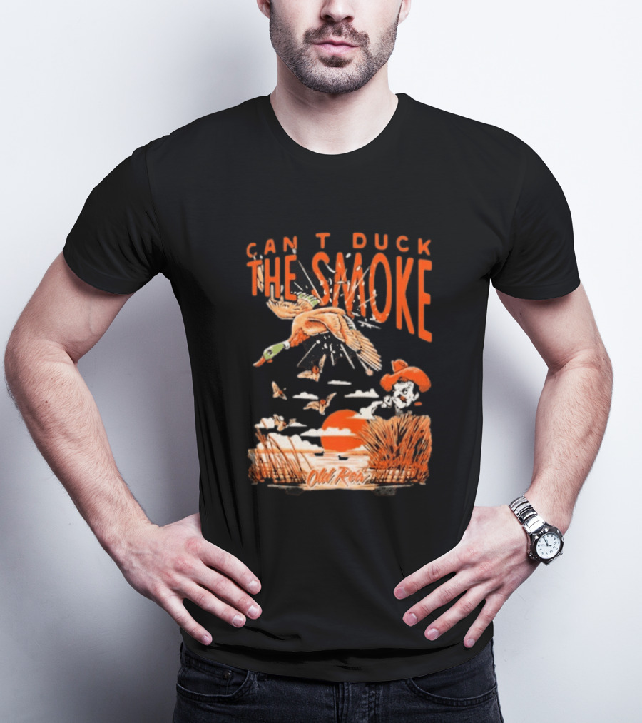 Oklahoma State Cowboys Can't Duck The Smoke Vintage Old Row T-Shirt