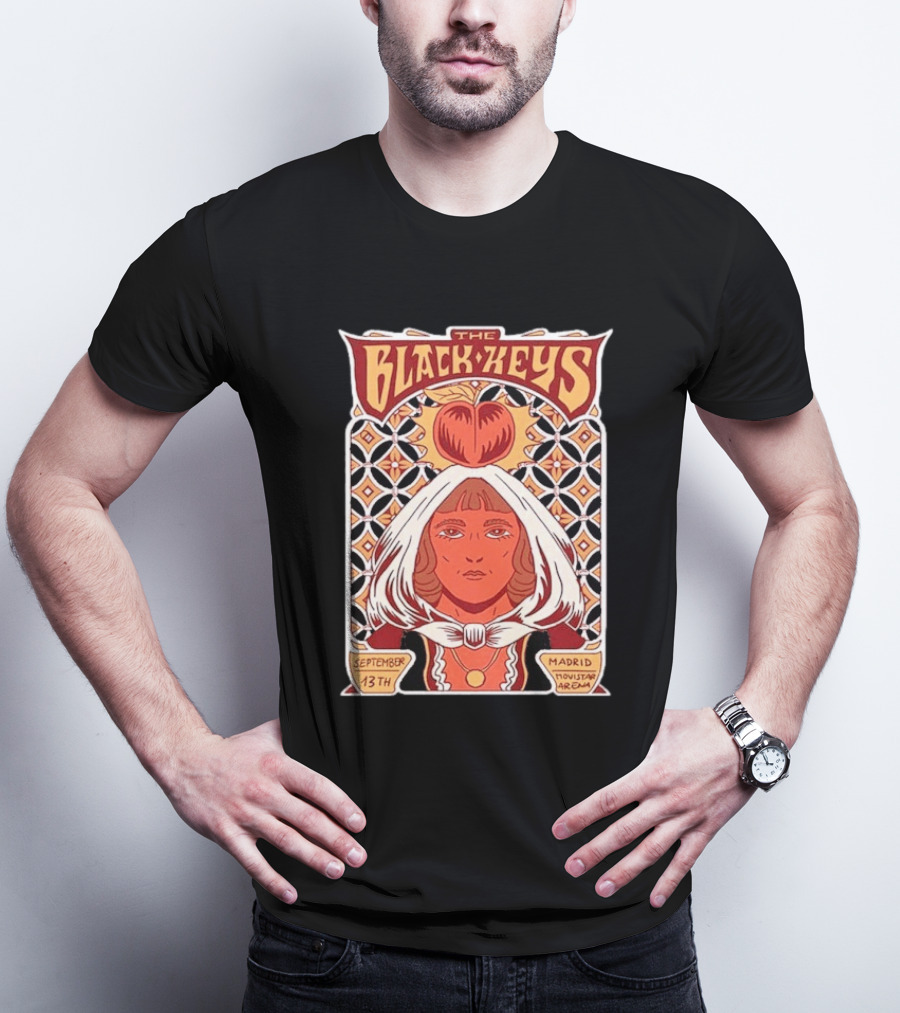 The Black Keys Peaches N Kream World Tour 2026 Madrid Movistar Arena September 13th T-Shirt