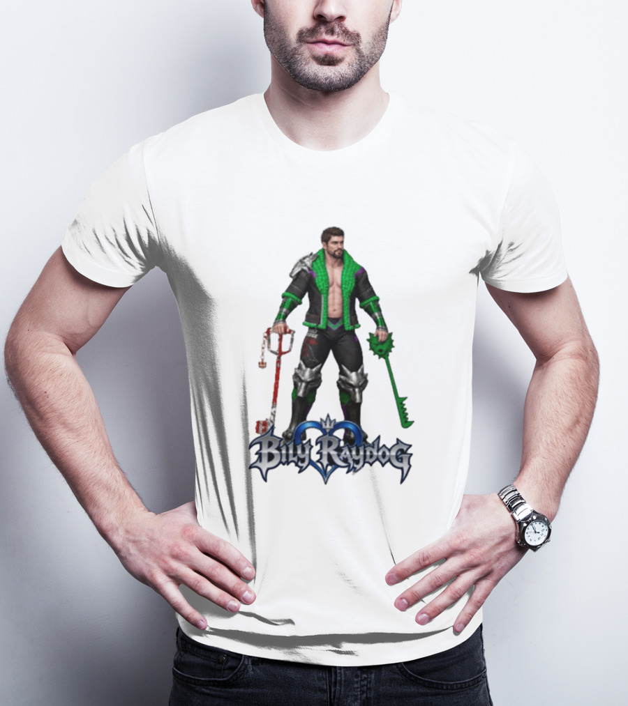 Billy Raydog Kingdom Hearts Crossover Character With Chains And Keys T-Shirt
