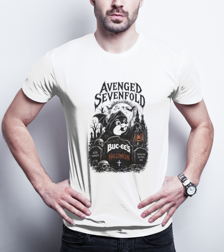 Avenged Sevenfold Buc Ee's Halloween Pumpkin Collaboration T-Shirt