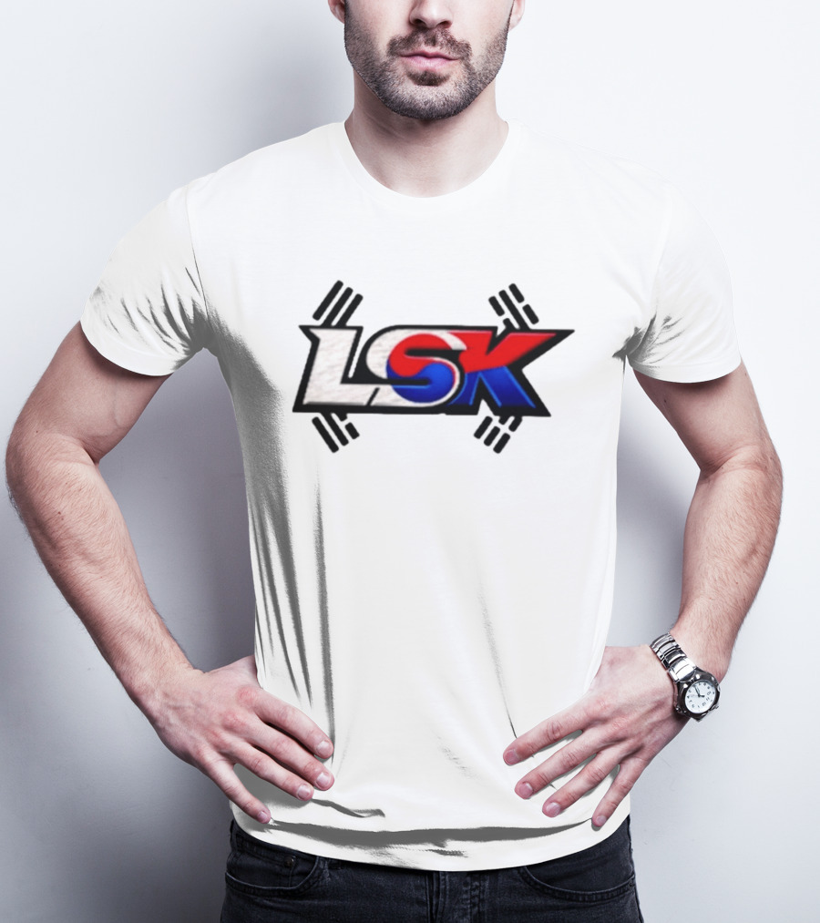 LSK Korean Flag Trey Jordan Weightlifting T-Shirt