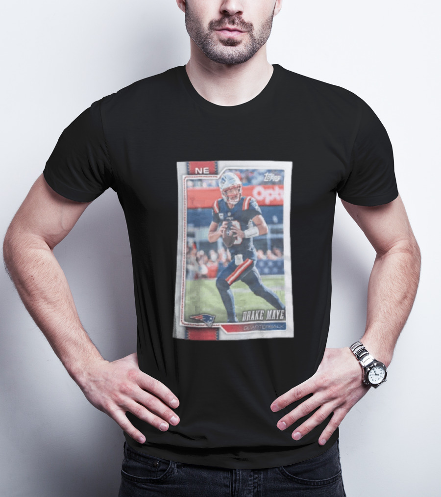 2026 Topps Football NE Drake Maye Quarterback Patriots T-Shirt