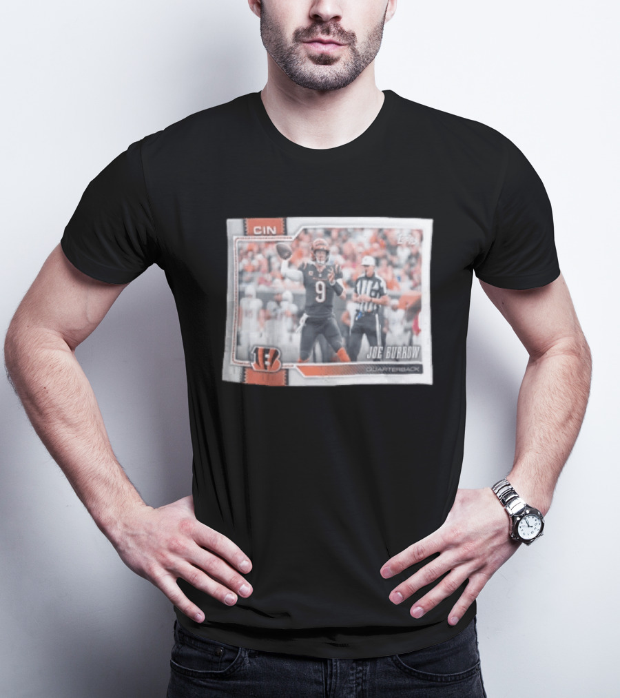 2026 Topps Cincinnati Bengals Joe Burrow Quarterback T-Shirt