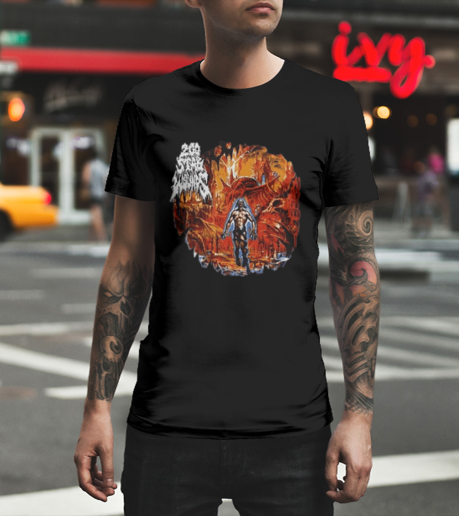 200 Stab Wounds Lowest Form Evilgreed Shop Longsleeve Fiery Dragon T-Shirt