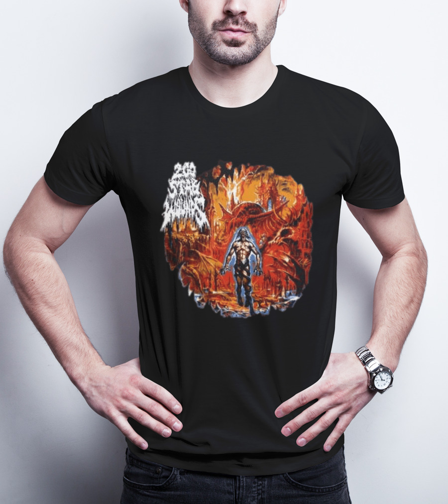 200 Stab Wounds Lowest Form Evilgreed Shop Longsleeve Fiery Dragon T-Shirt