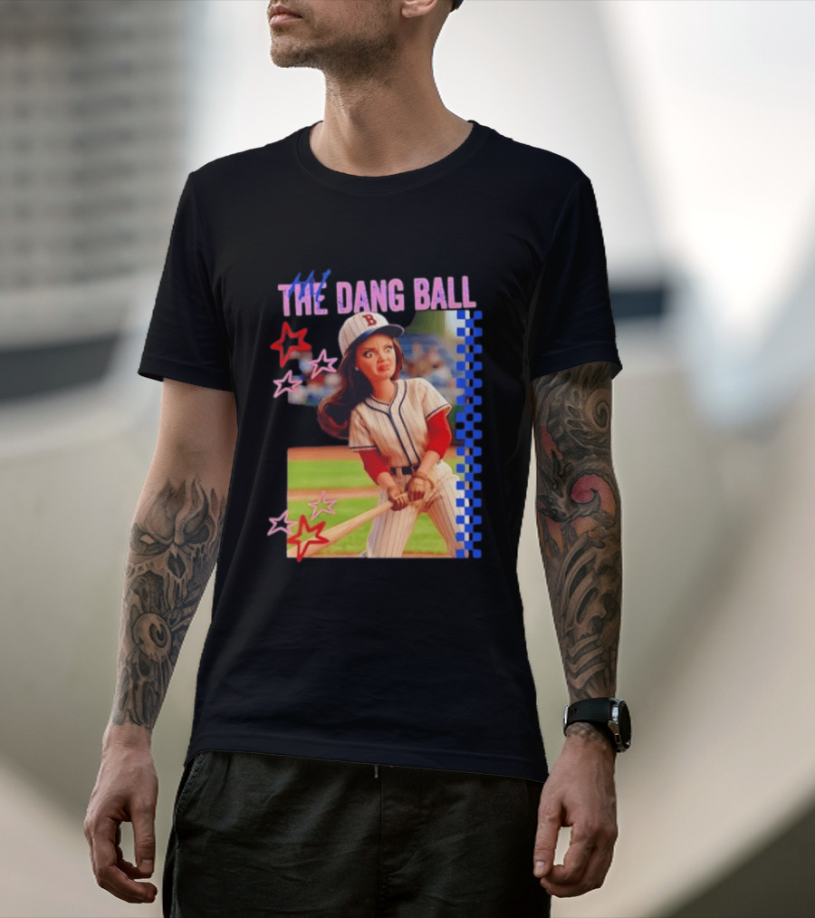 Barbie Ballfield Hit The Dang Ball Baseball Player Doll Vintage Stars T-Shirt