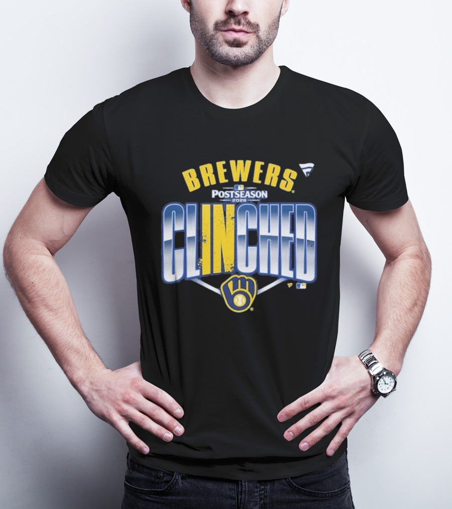 Brewers Postseason 2026 Clinched Locker Room T-Shirt