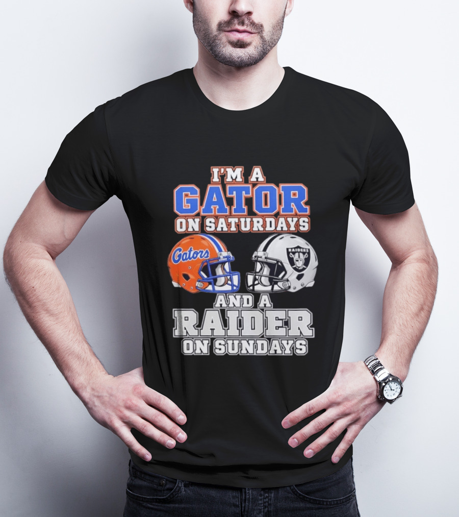 Gator Football Saturdays Raider Football Sundays T-Shirt
