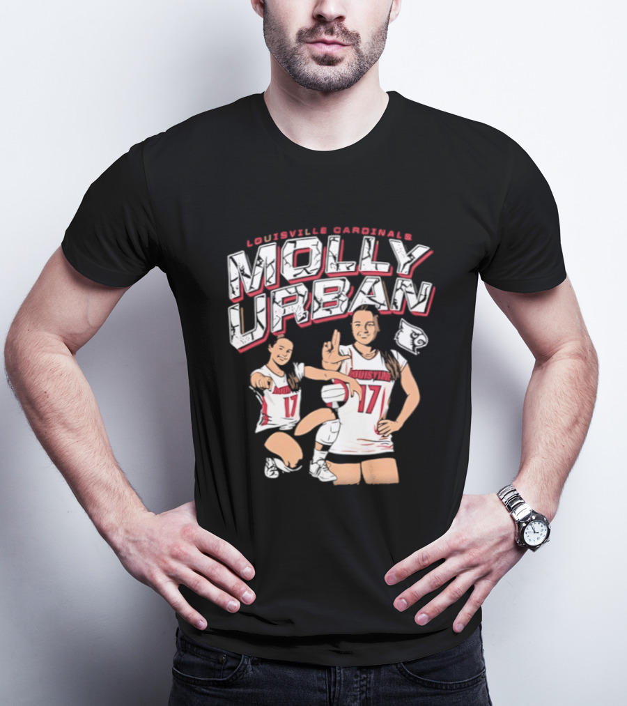 Molly Urban Louisville Cardinals Volleyball Number 17 T-Shirt