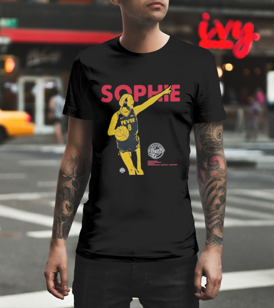 Sophie Cunningham Indiana Fever Basketball Number 8 T-Shirt