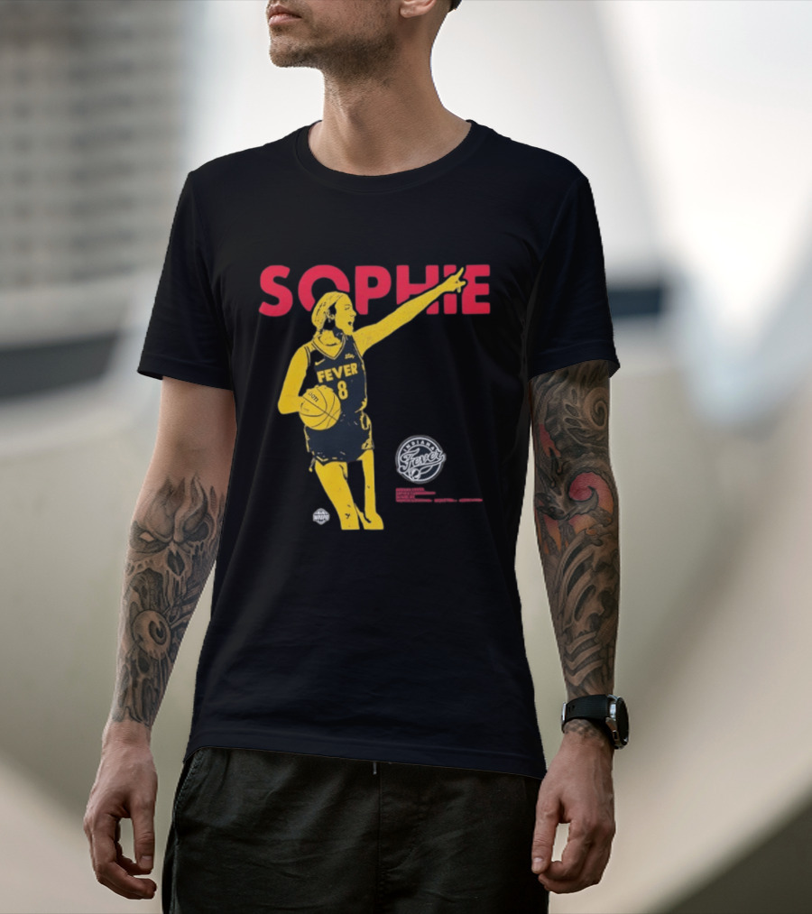 Sophie Cunningham Indiana Fever Basketball Number 8 T-Shirt