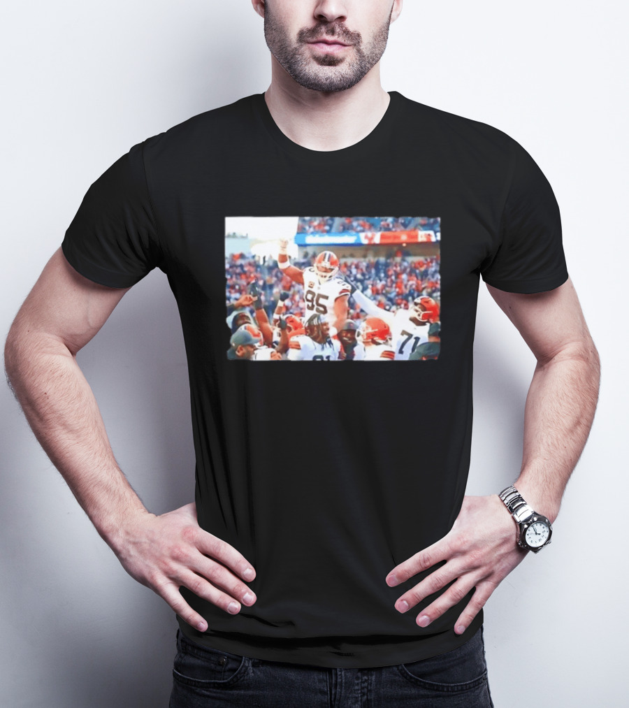Cleveland Browns Myles Garrett Sacks Record Celebration NFL Football Triumph T-Shirt