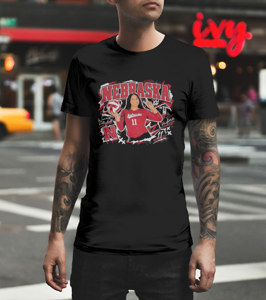 Nebraska Volleyball Teraya Sigler 11 Streetwear T-Shirt