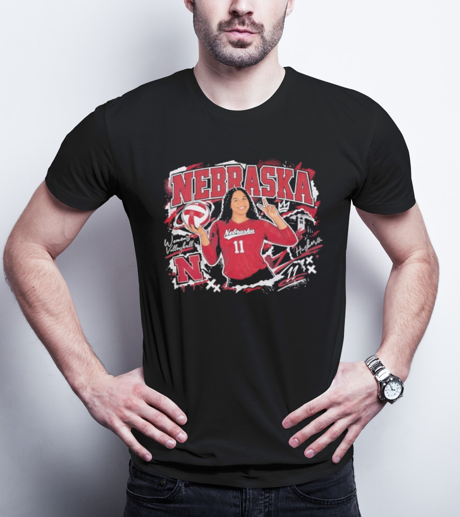 Nebraska Volleyball Teraya Sigler 11 Streetwear T-Shirt