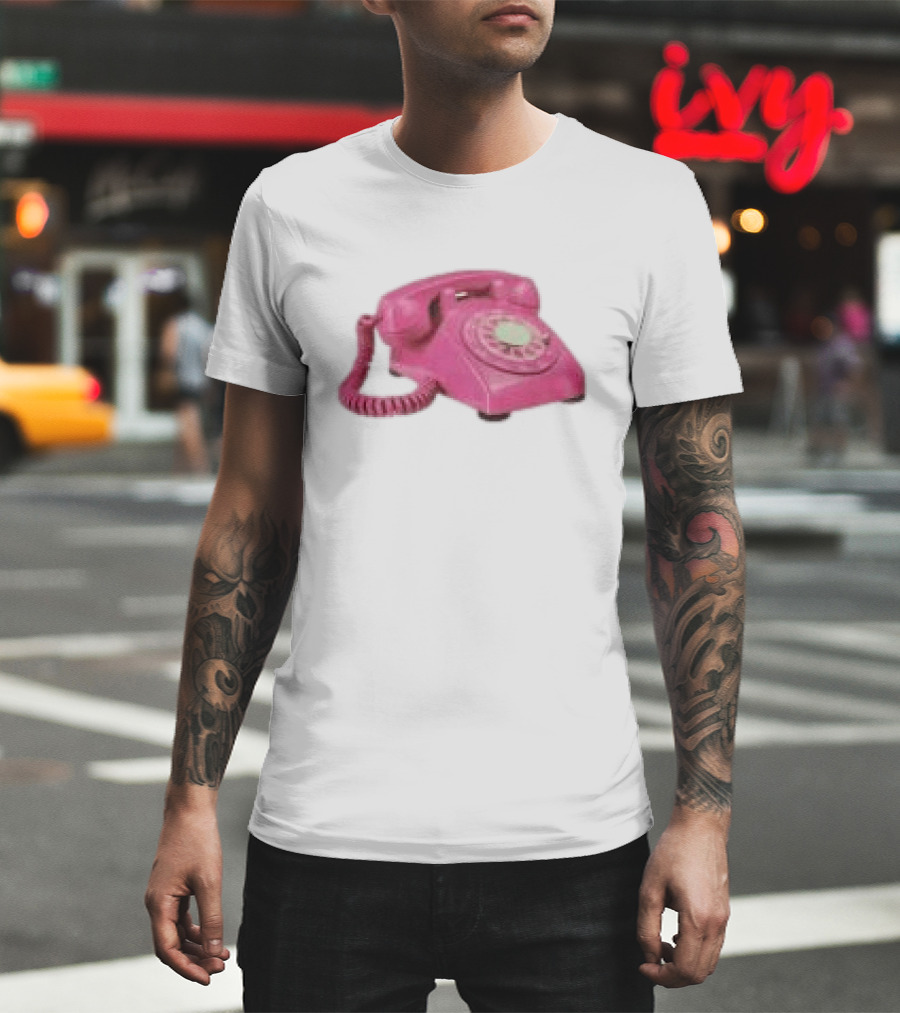 Fesspool Shop Retro Pink Phone Crop Top T-Shirt