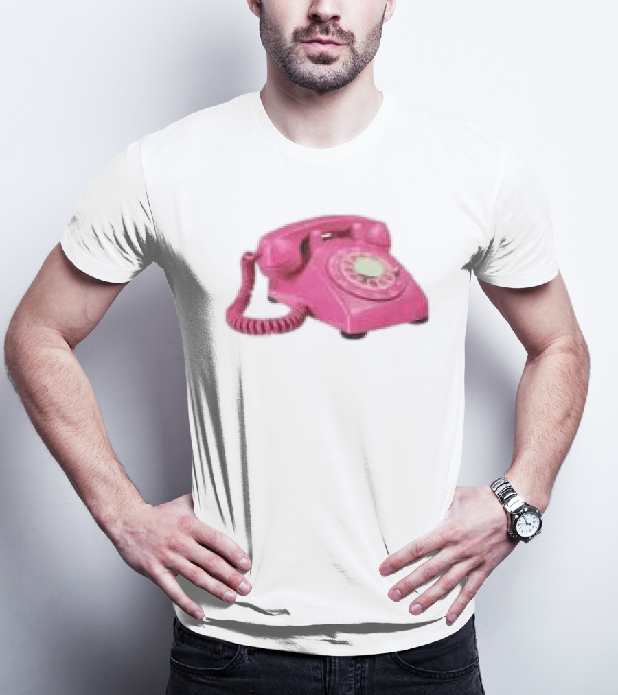 Fesspool Shop Retro Pink Phone Crop Top T-Shirt