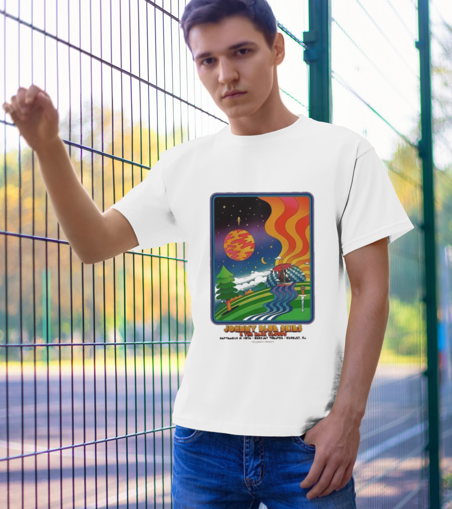 Johnny Blue Skies And The Dark Clouds Greek Theatre Berkeley CA September 15 2026 Event Psychedelic T-Shirt
